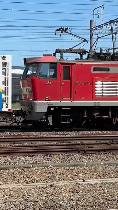 EF510-19 3099レ JR貨物 青森信号所 #EF510 #レッドサンダー - YouTube
