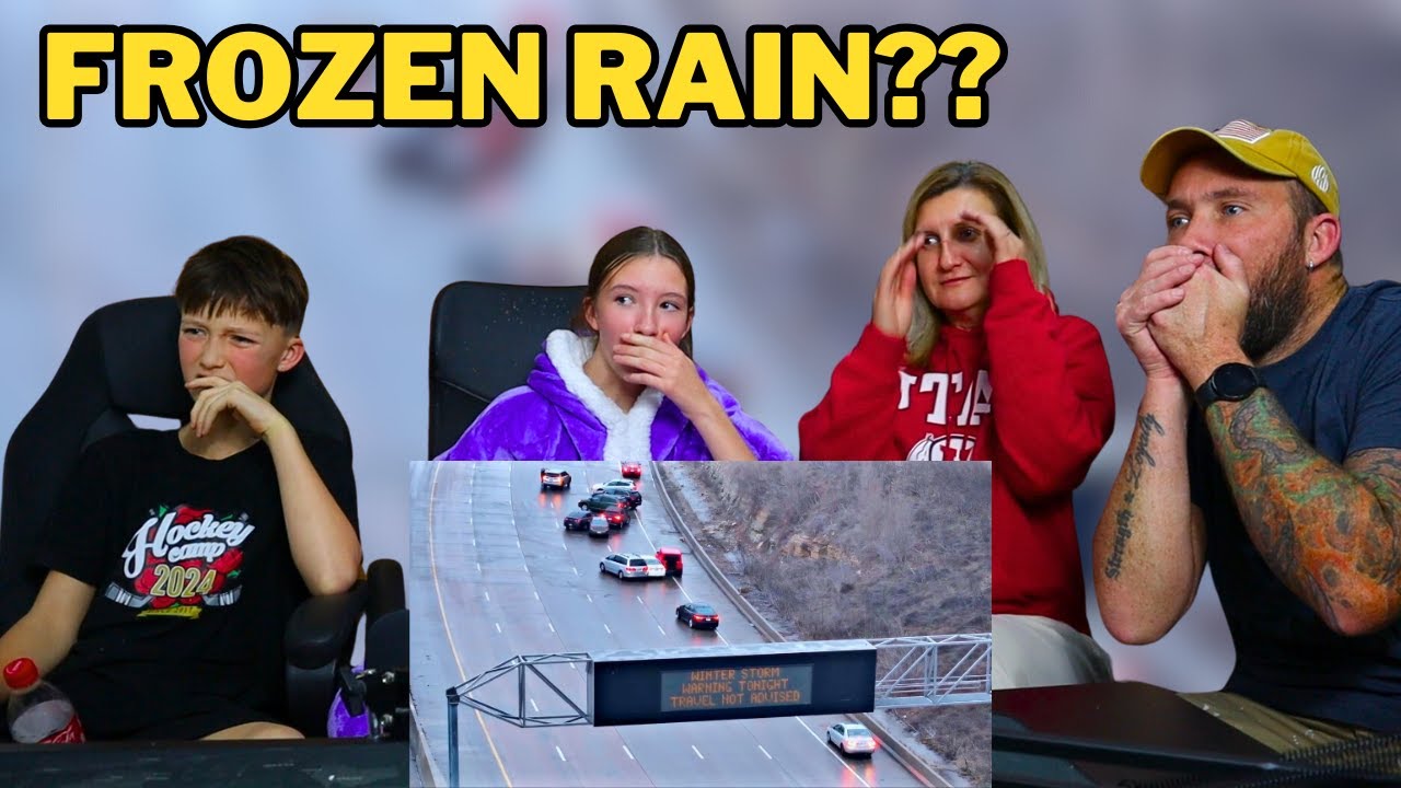 Graham Family Reacts Kansas City Frozen Ice Storm Paralyzes City - YouTube