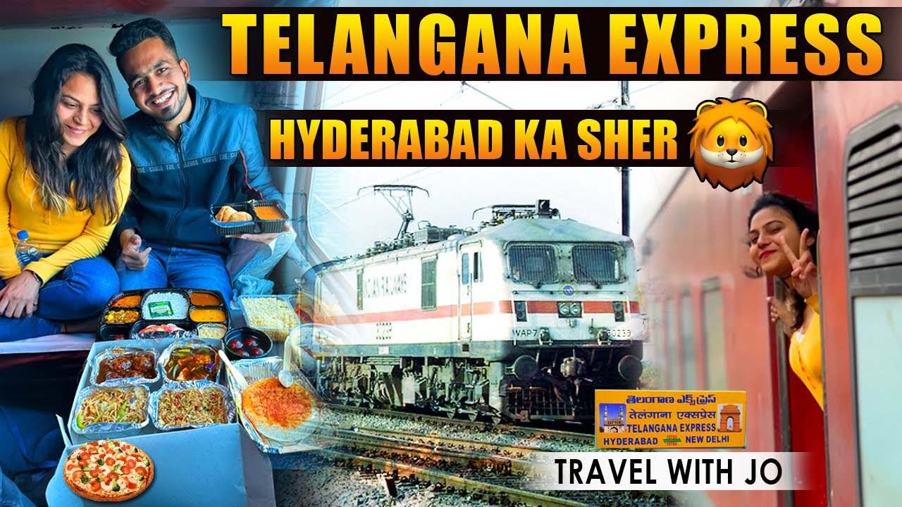 Hyderabad to Delhi Telangana Express | A foody train journey with ...
