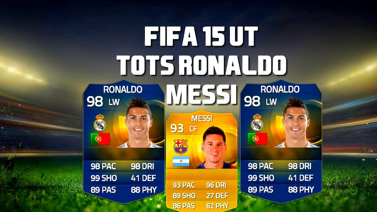 FIFA 15 CZ | UT | TOTS RONALDO OMG & (Messi) - YouTube
