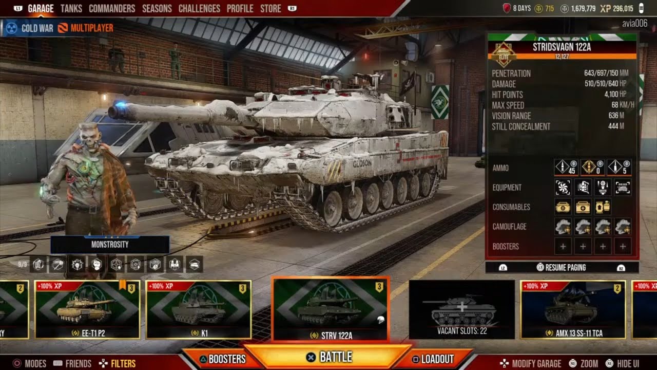 Testing Stridsvagn 122A | New Season Pass Tank | World of Tanks Console ...
