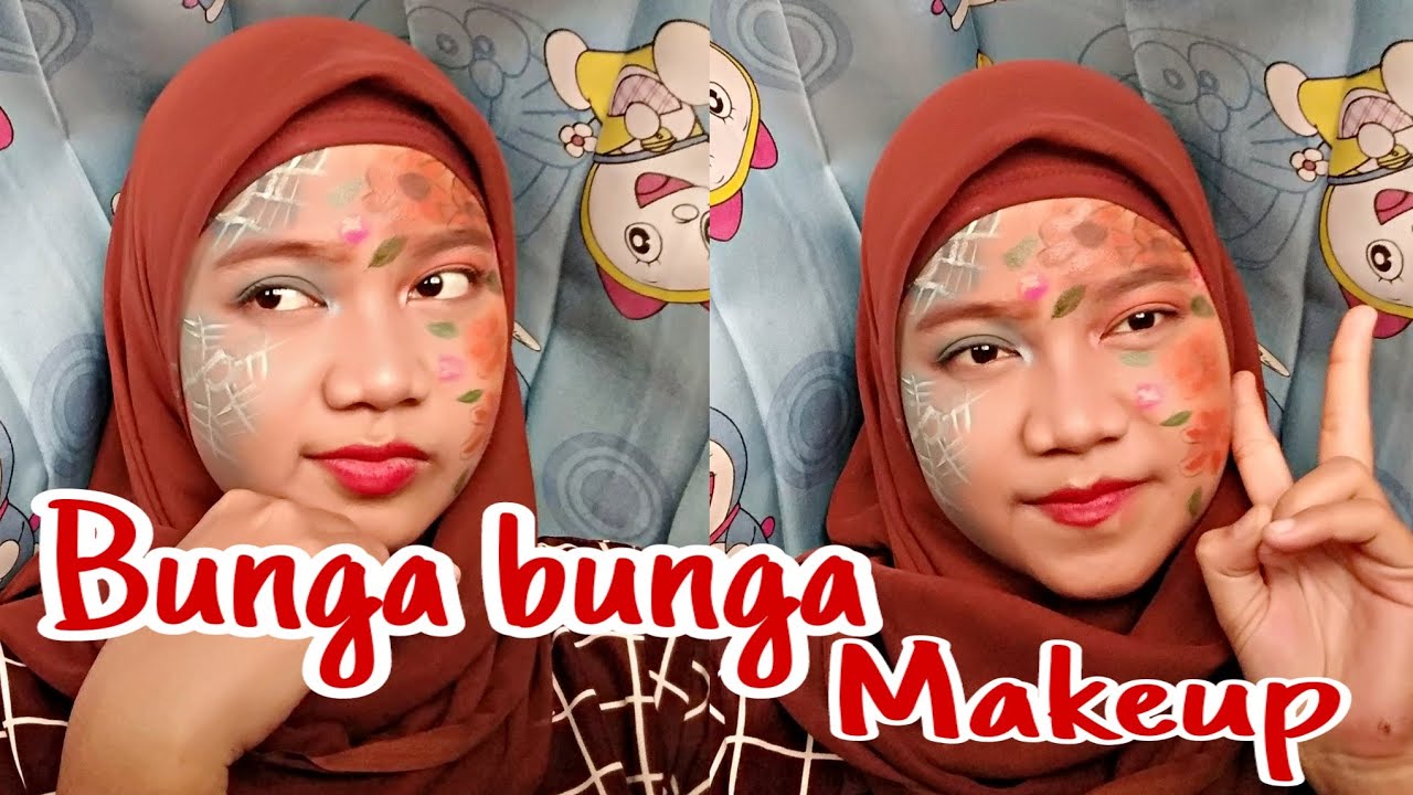 MAKEUP BUNGA SIMPLE - YouTube