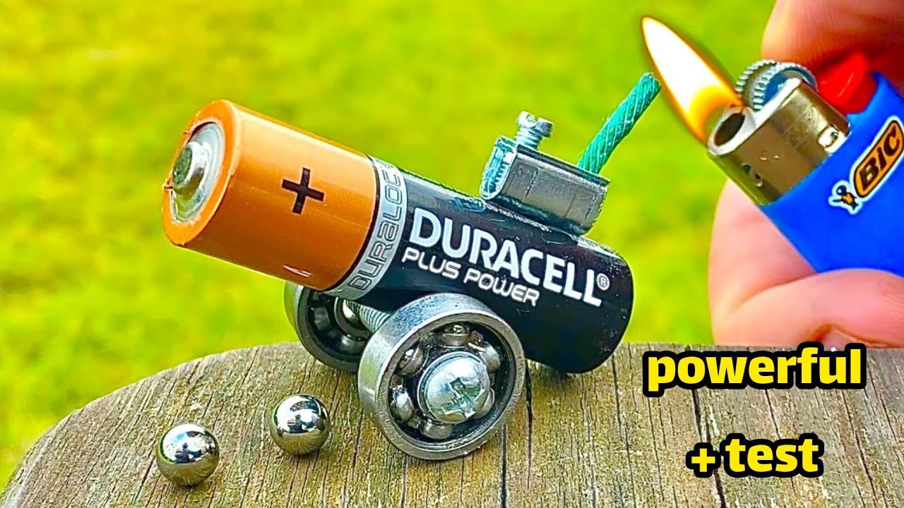 The SIMPLEST Powerful Mini CANNON from pipe and fire. Simplest powerful ...