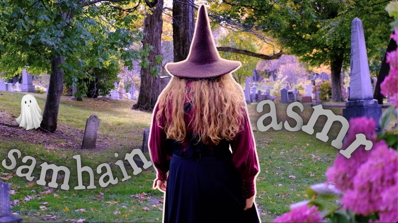 Samhain Ritual ASMR 🎃🧹 Casting a Witchy Halloween Spell (soft-spoken, tapping, tracing) - YouTube