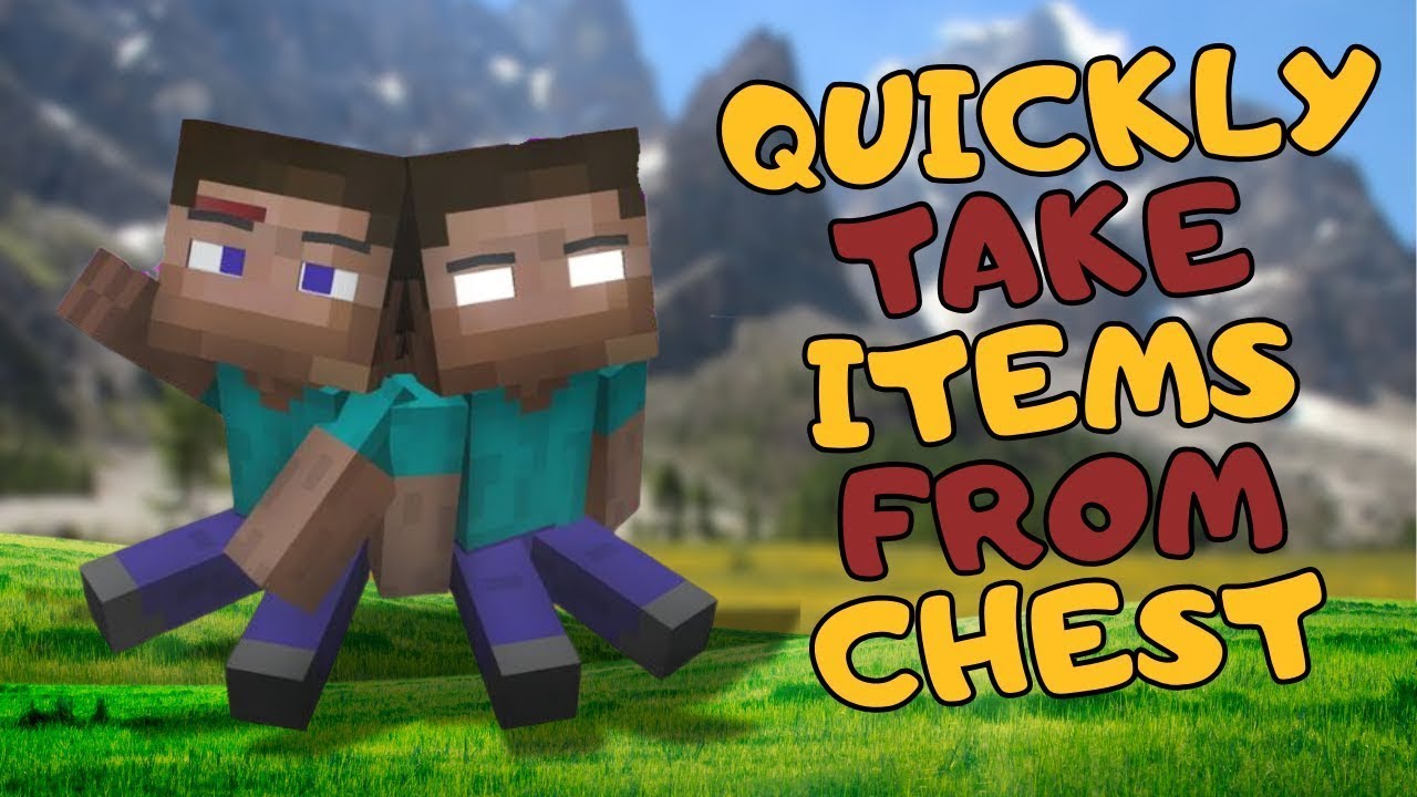 How to Quickly Take Items from Chest in Minecraft | Minecraft Tutorial ...