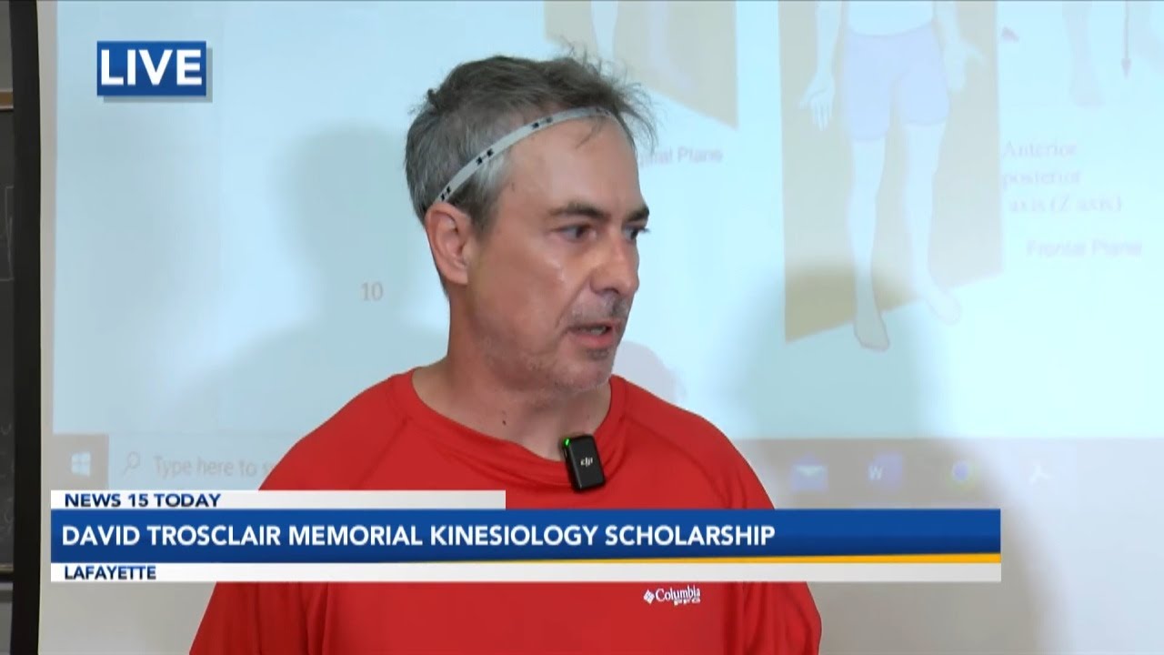 We are at the UL School of Kinesiology talking about the David ...