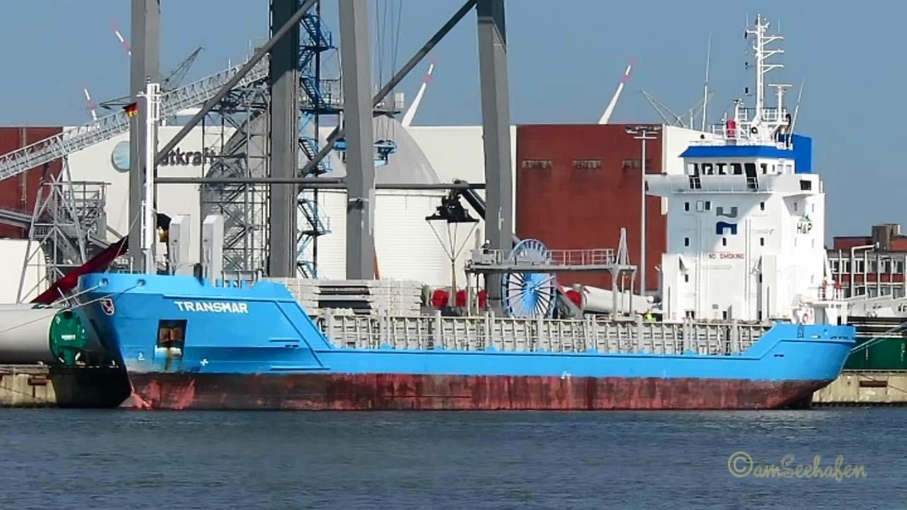 coaster TRANSMAR 5BDN4 IMO 9167332 Emden cargo seaship merchant vessel ...
