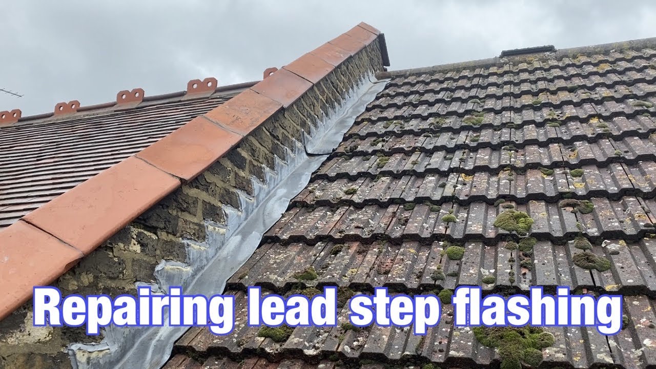 Repairing lead step flashing - YouTube