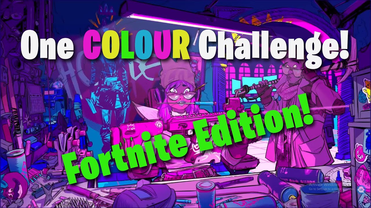 ULTIMATE One Colour Challenge - Fortnite - YouTube
