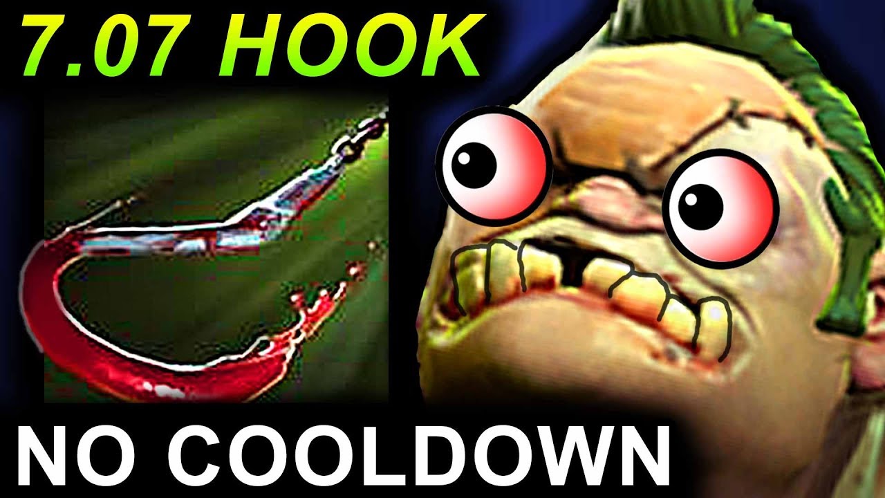 PUDGE HOOK NO COOLDOWN - DOTA 2 PATCH 7.07 NEW META PRO GAMEPLAY - YouTube
