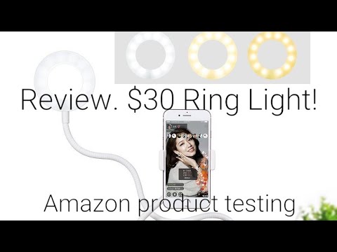 Back! Ring Light and Cell Phone Holder quick review! - YouTube