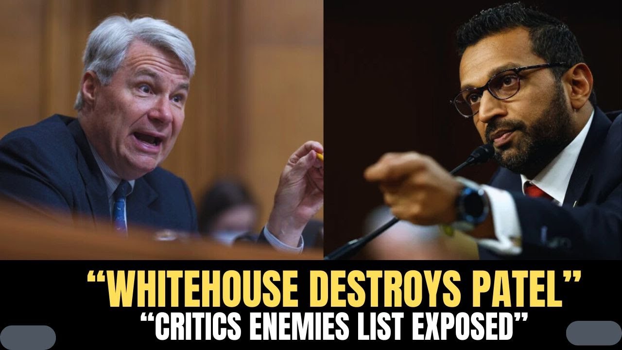 WHITEHOUSE GRILLS KASH PATEL ON TRUMP'S “ENEMIES LIST” ALLEGATIONS ...