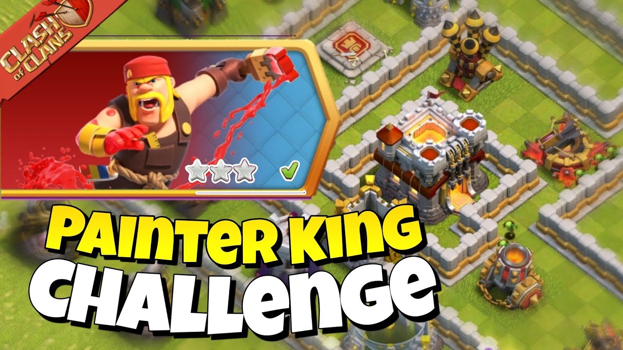 Color Fest Painter King Challenge - Clash Of Clans - YouTube
