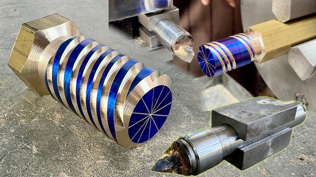 Make five head threaded worm gear with ease on a lathe | New tool ...