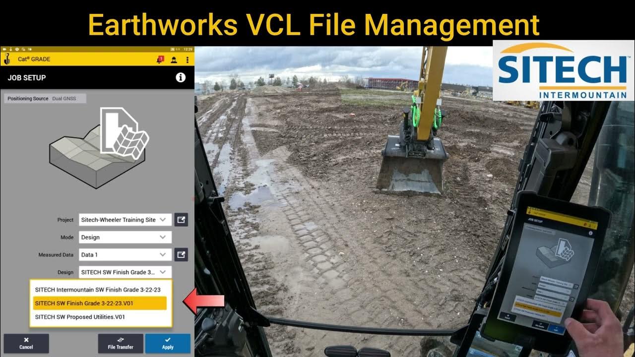 Trimble Earthworks VCL File Creation In Trimble Business Center - YouTube