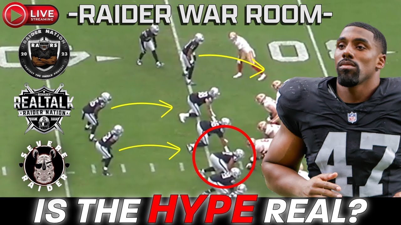 🚨LIVE -RAIDER WAR ROOM- Tyree Wilson | Thomas Booker ALL PLAYS - GAME ...