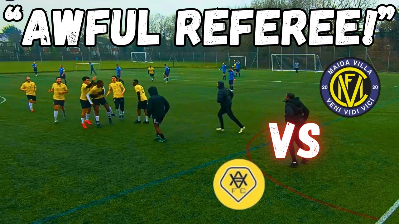 BAD REFEREE CALLS AND DANGEROUS TACKLES! | MAIDA VILLA VS ALBANY ...