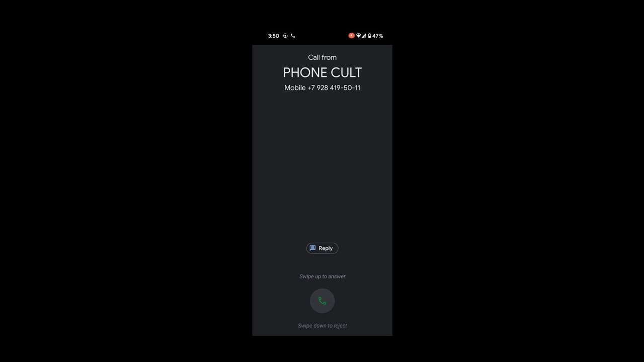 Google Pixel 5a Incoming Call Screen Video - YouTube