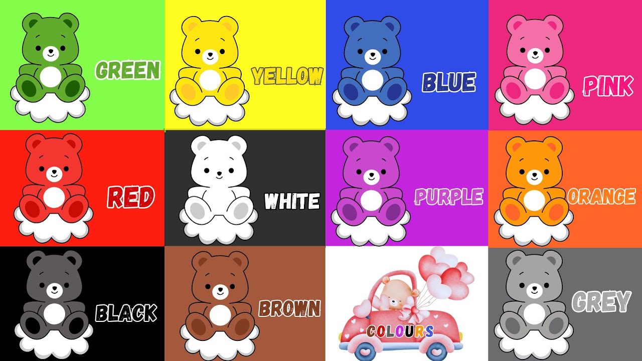 The Colors Song | Learn the Colors Names for Kindergarten Kids|Learn ...