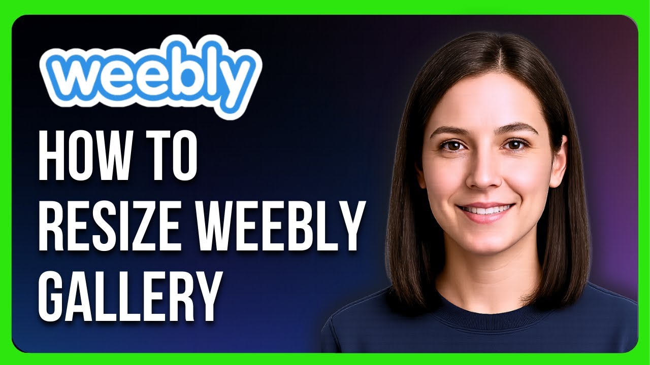 How to Resize a Weebly Gallery - YouTube