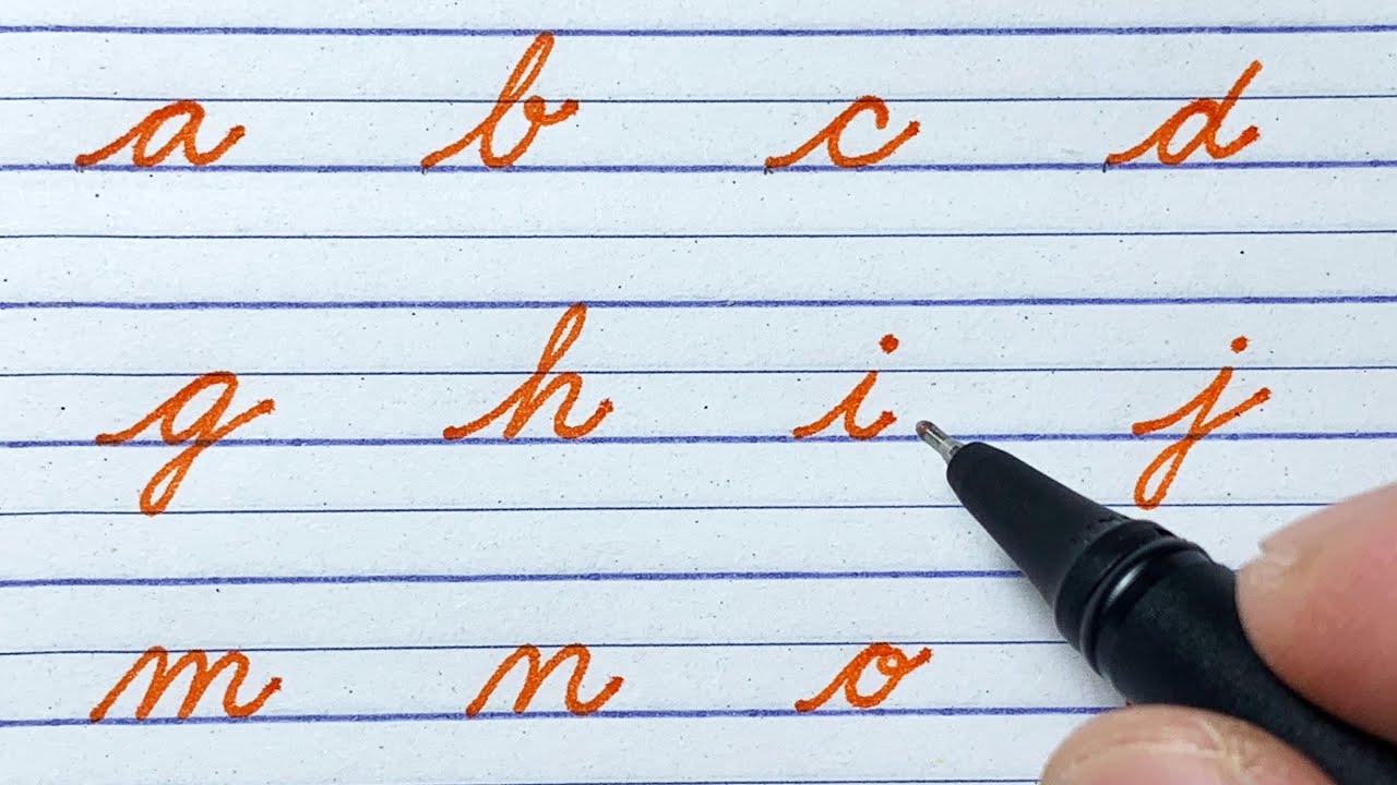 Cursive writing a to z | Small letters | chhoti abcd | chhota abcd ...