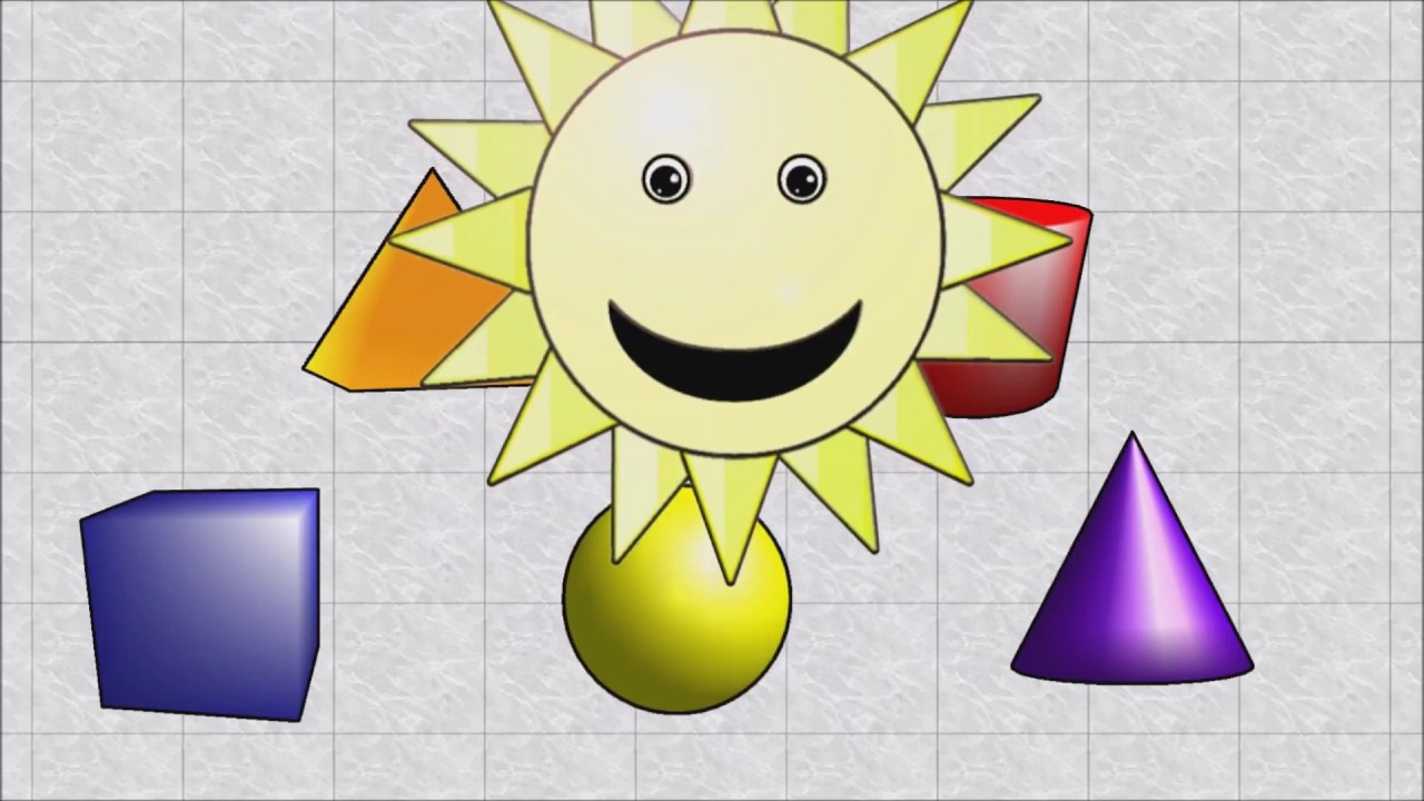 Hide and Seek Game with Sunshine || Learn Shapes and Colors - YouTube