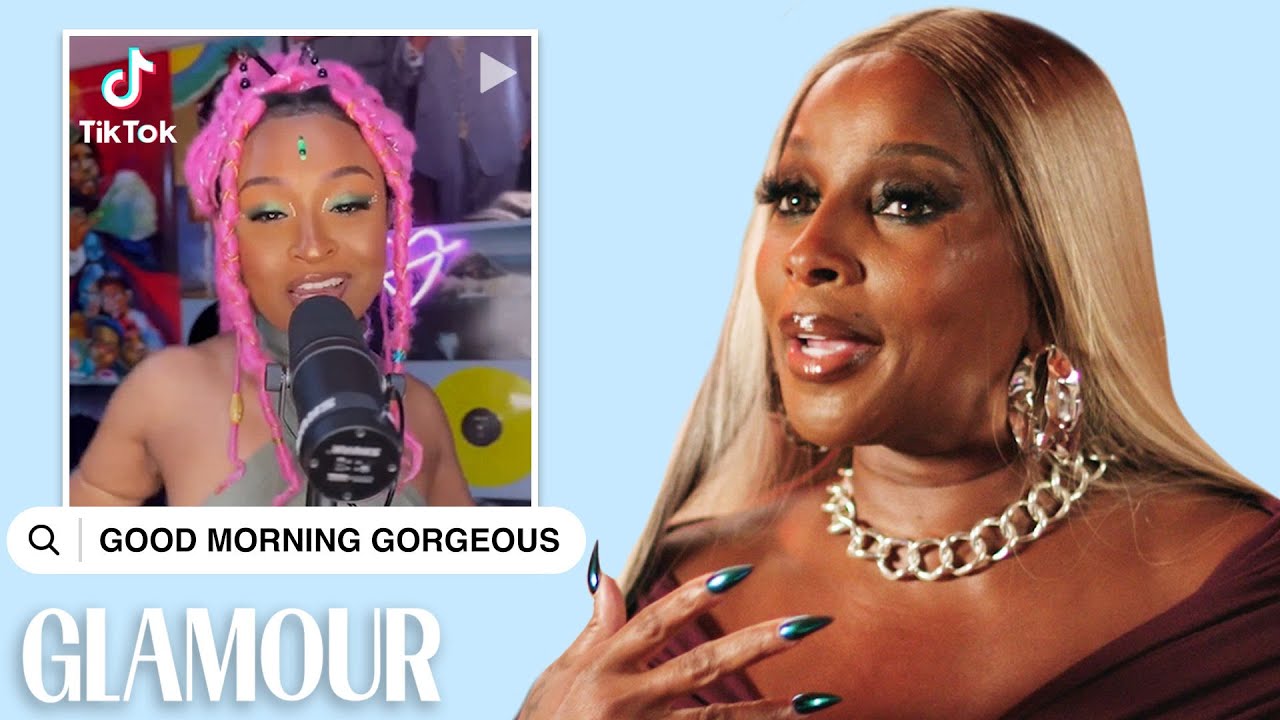 Mary J. Blige Watches Fan Covers on TikTok | Glamour - YouTube