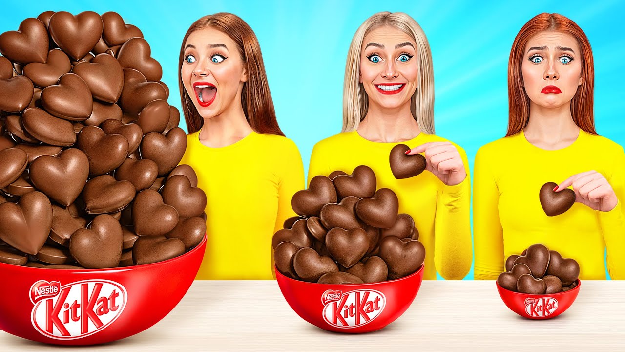 Großer, Mittlerer und Kleiner Teller Challenge | Epische Essensschlacht Choco DO - YouTube