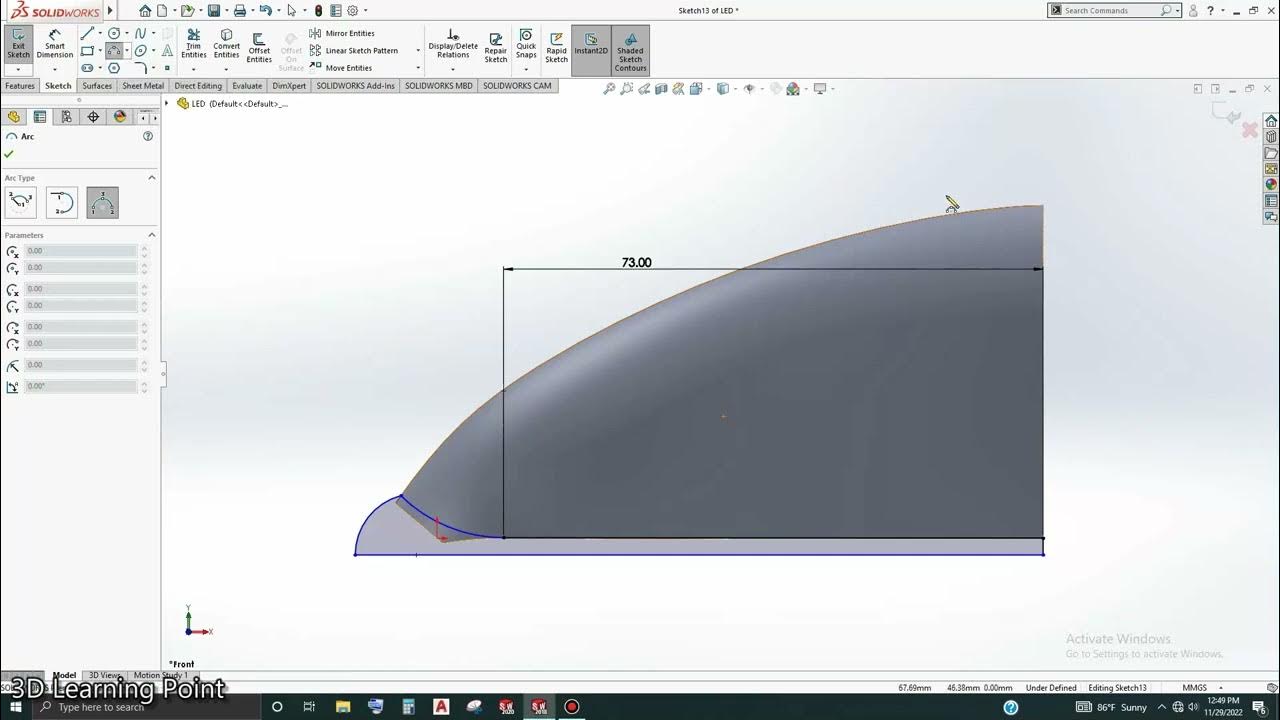 How to use lofted #Surface command - YouTube