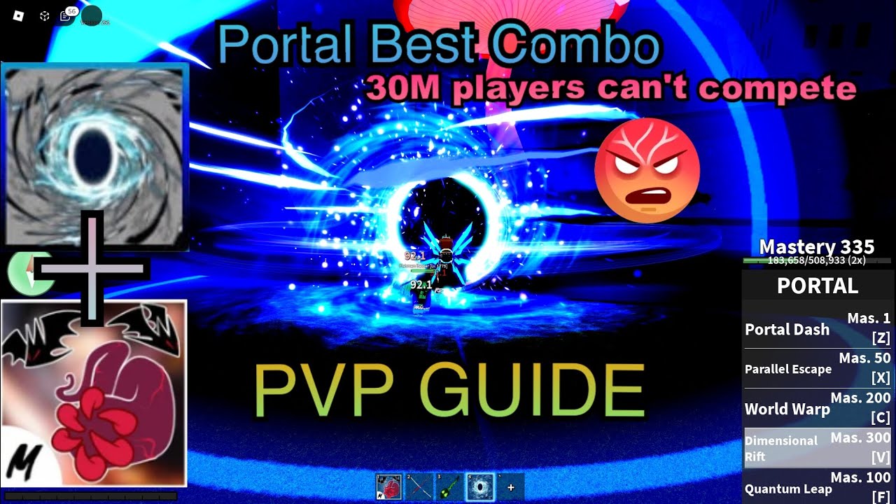 Portal PvP Guide One Shot Combo 30 mil Players can't compete.... Blox ...
