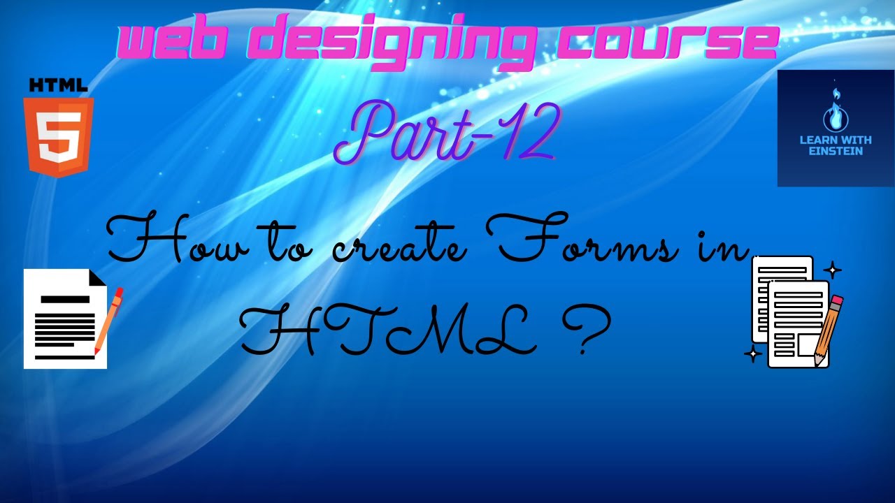 #9HTML How to create forms in HTML? | Input types in HTML Forms | Web ...