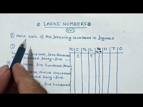 Large Number class 5 || Class 5 maths chapter 1 large numbers || Math class 5 || Class 5 maths ...