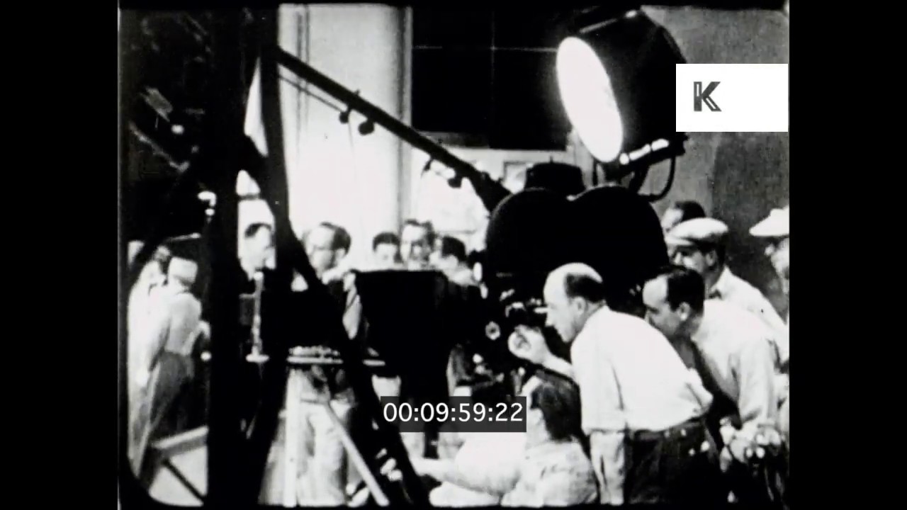1930s, 1940s California, Hollywood Film Studio, Behind The Scenes, 16mm ...