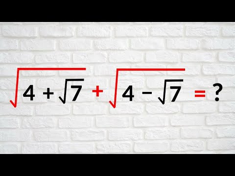 A Nice Square Root Algebra Problem - YouTube
