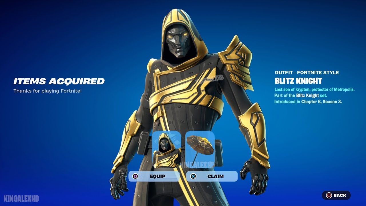 How To Get Blitz Knight Skin NOW FREE In Fortnite (Unlocked LEGO Blitz ...