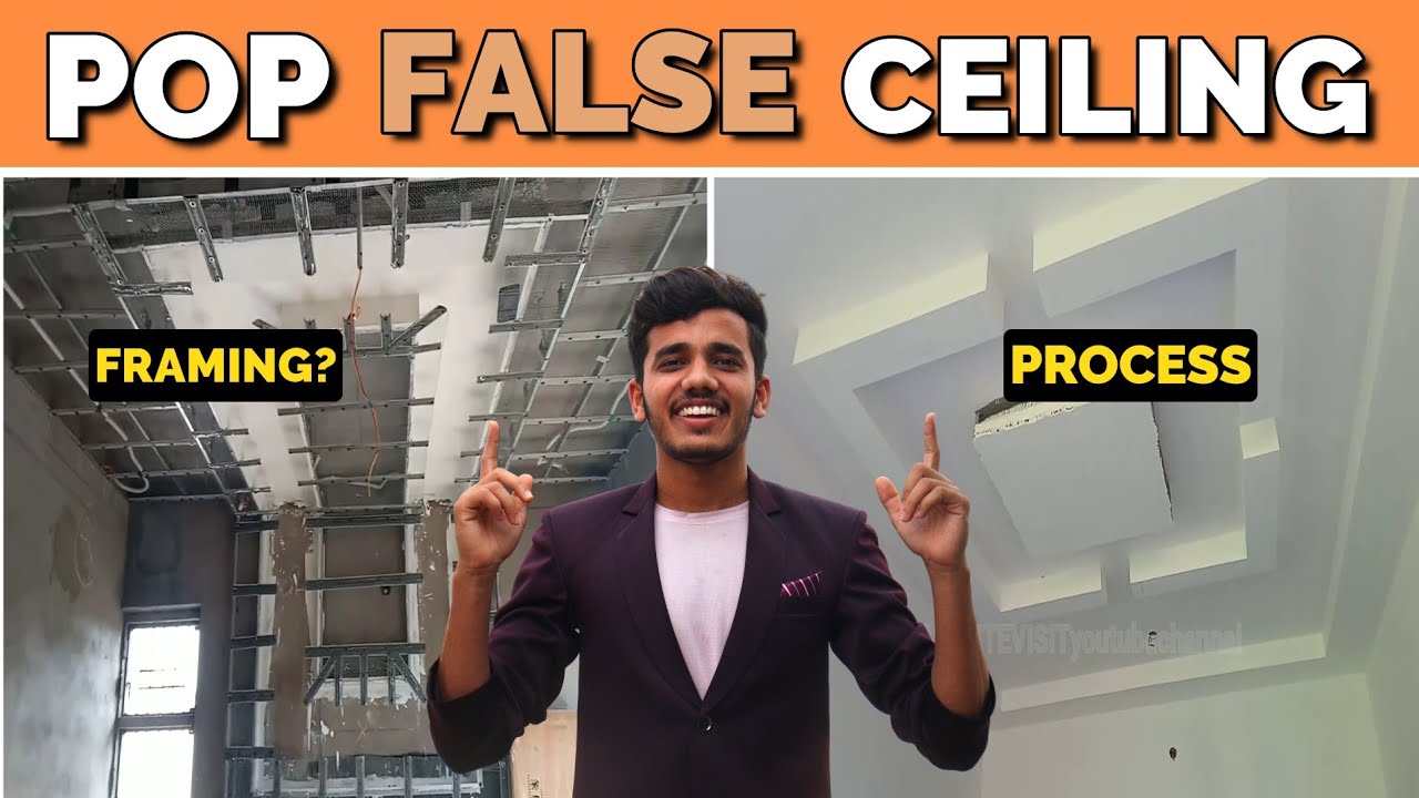 Pop False Ceiling ओर Framing बनाने का सही तरीका | Materials ...