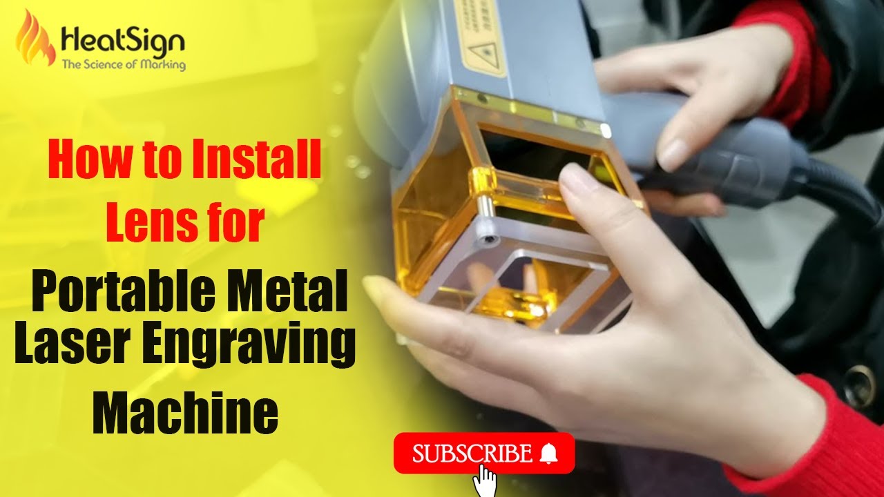 How to Install the 50mm x 50mm lens for Portable Metal Laser Engraver ...
