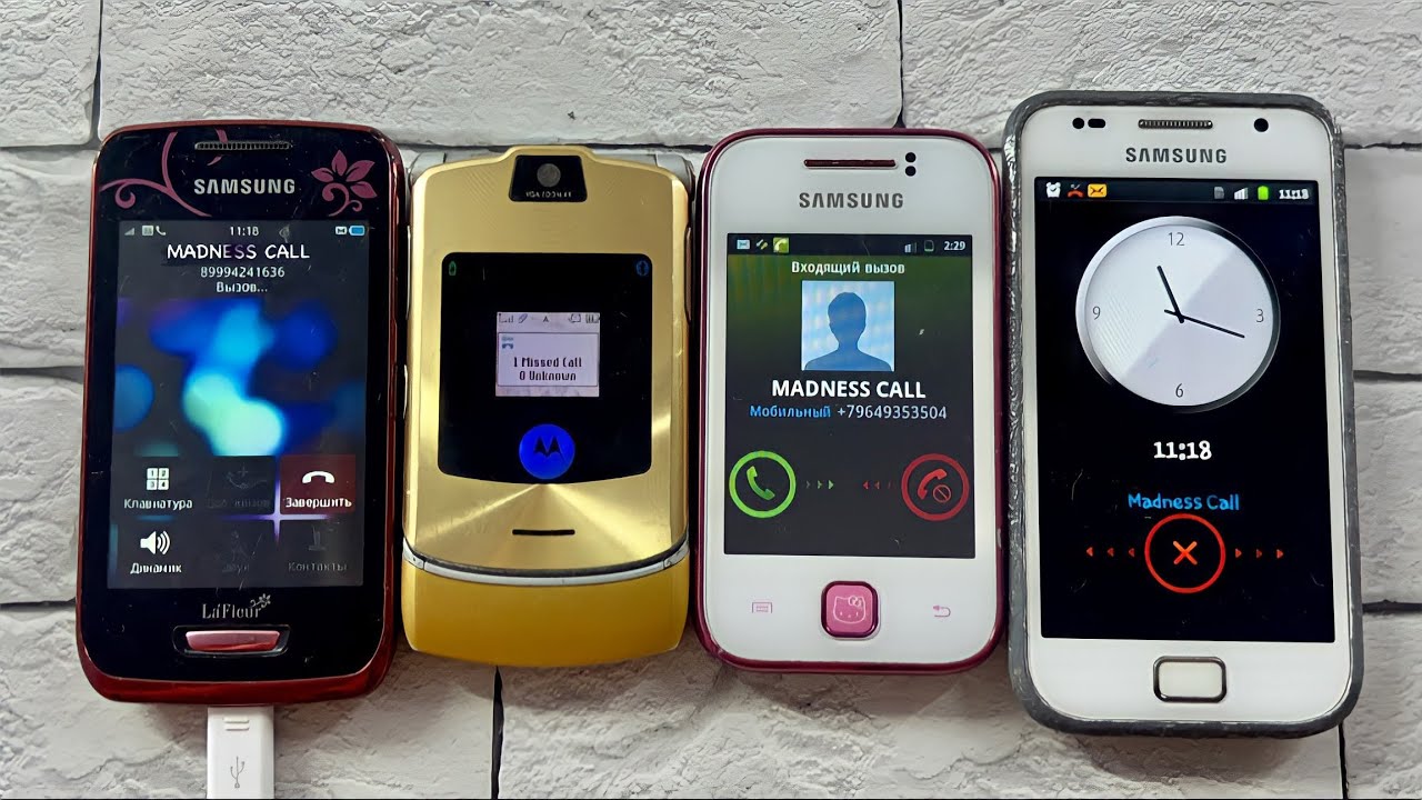 Incoming, Outgoing Call Samsung Galaxy Y VS Samsung Wave Y & Motorola ...