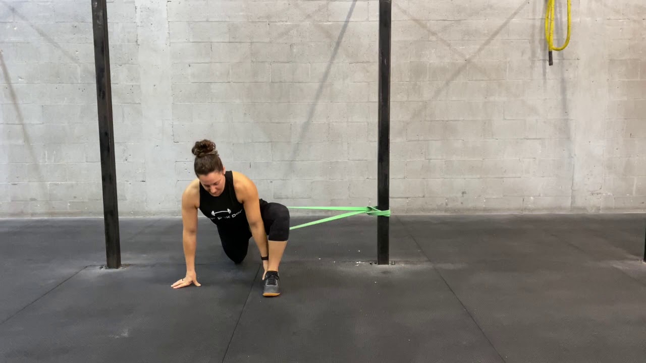 Lateral Banded Hip Mobilization - YouTube