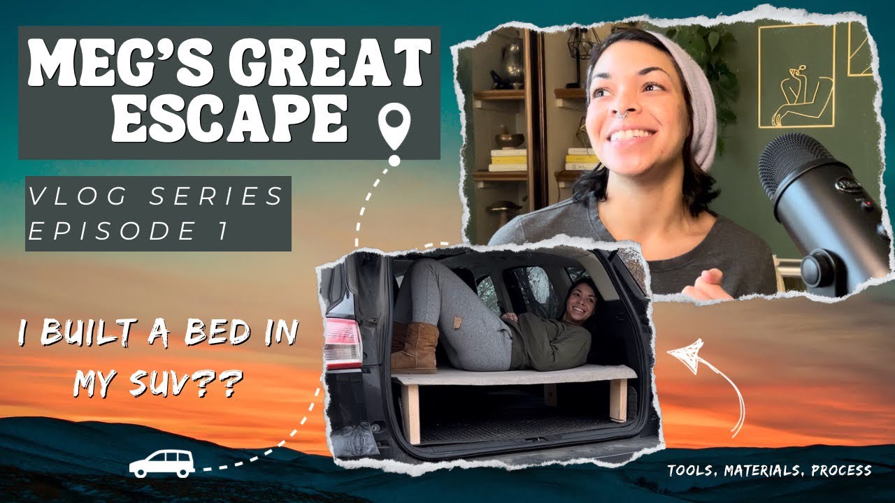 Solo SUV Camper Conversion | Building a Bed in my Ford Escape | Meg’s ...