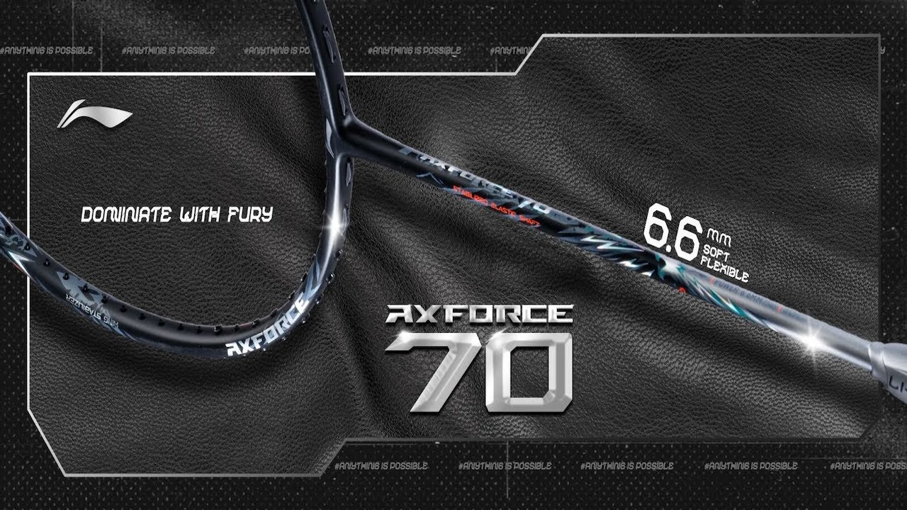 LI-NING AXFORCE 70 BADMINTON RACQUET - YouTube