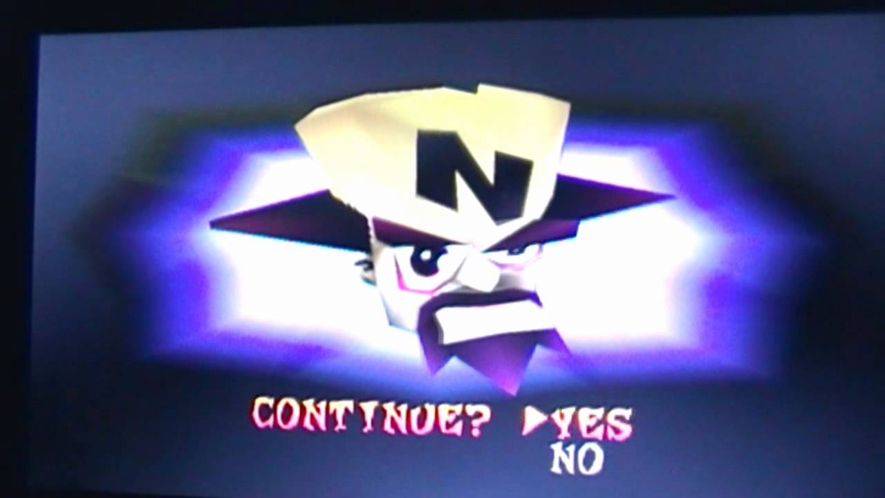 Crash bandicoot 2 game over - YouTube