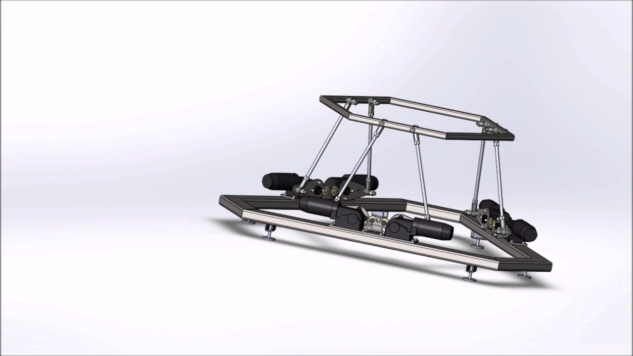 Stewart Platform Design- Flight Simulator - YouTube