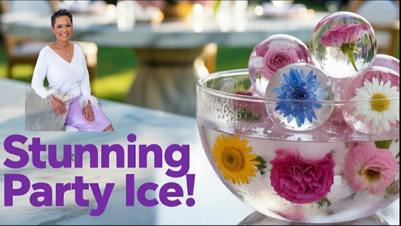 Transform Your Next Party with Gorgeous DIY Floral Ice Balls! - YouTube