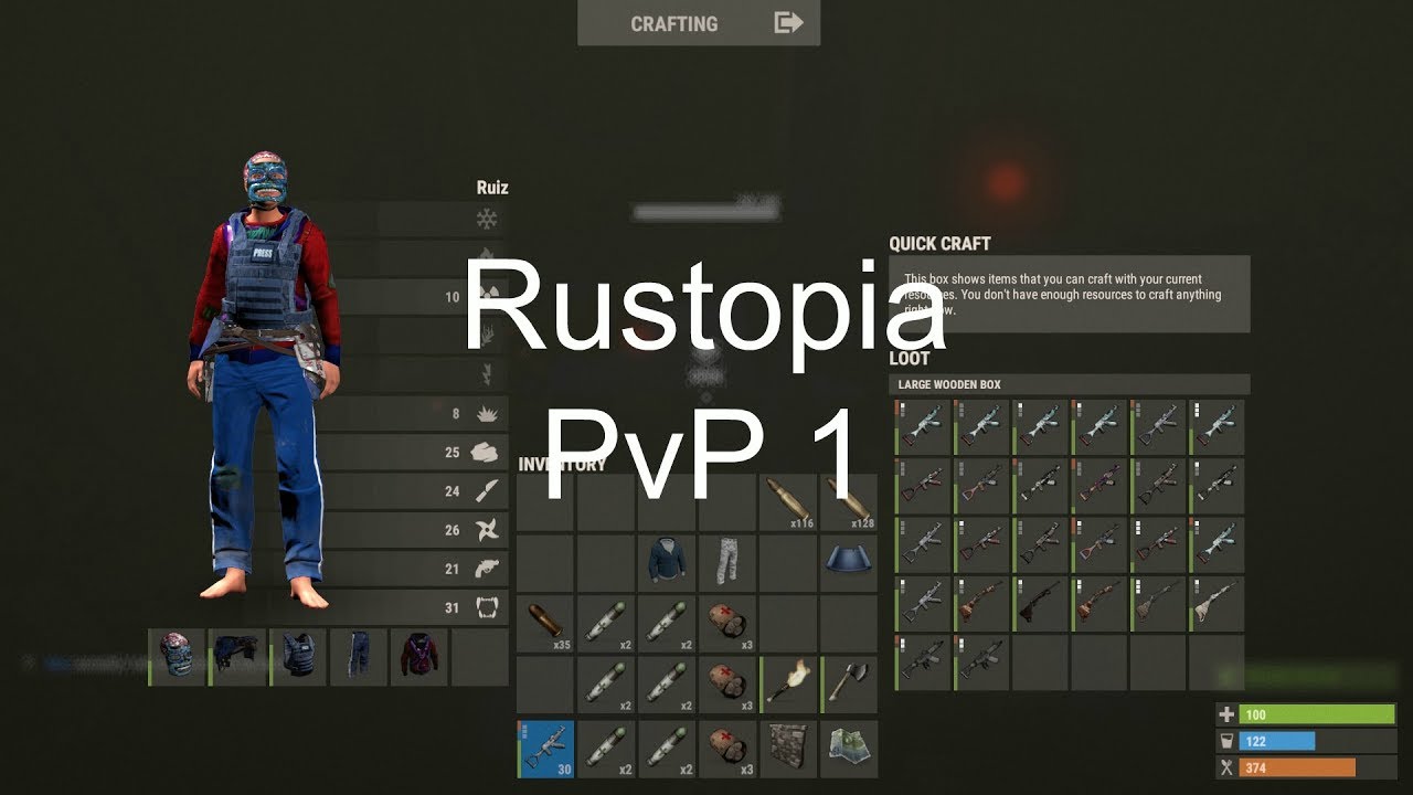 Rust- Rustopia PvP 1 - YouTube