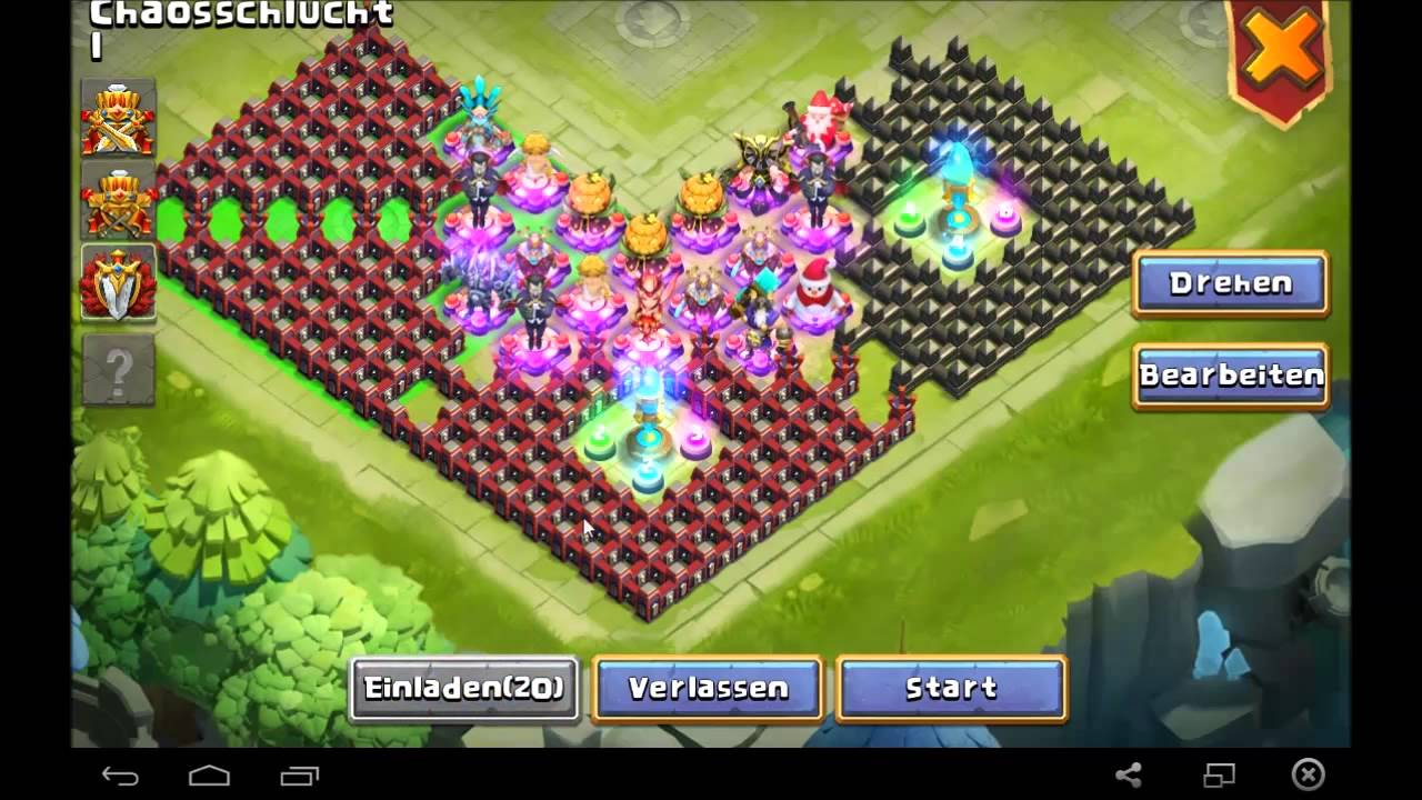 Castle Clash / MultiHBM #1 / Chaosschlucht 1 / Base Design´s ! / Teil1 ...