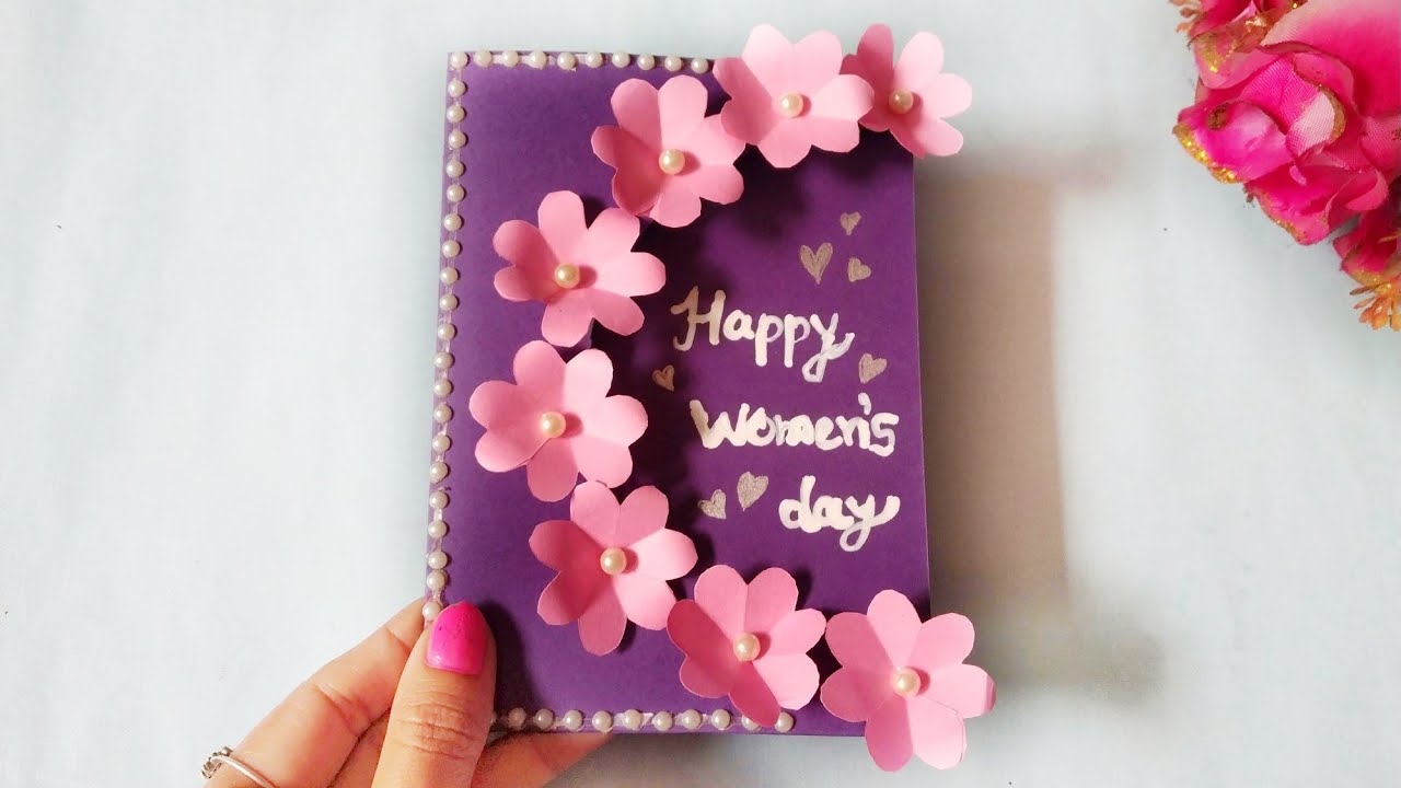 Women's day handmade greeting cards| women's day card |beautiful ...