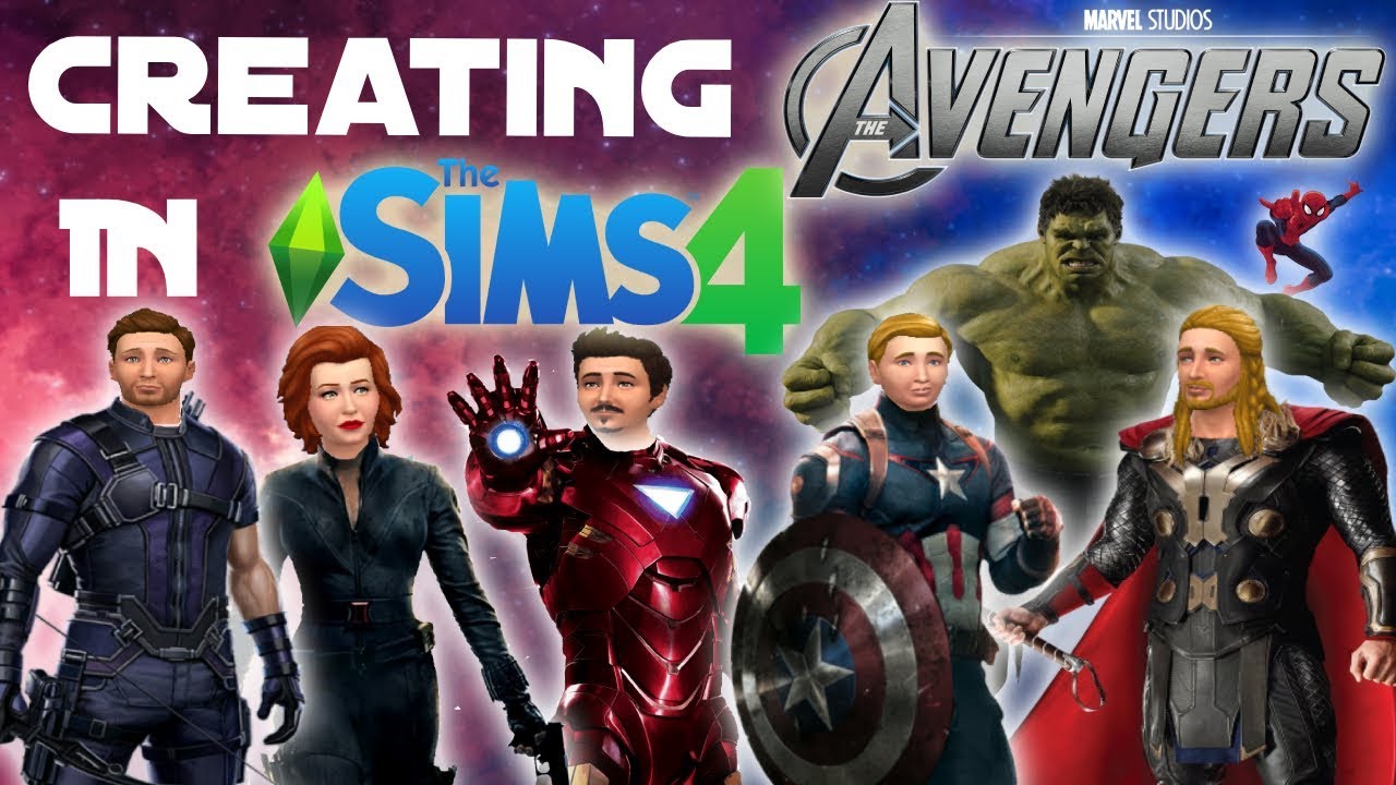 Creating The Avengers + Spider-Man In Sims 4 ||Disney Magic!|| - YouTube