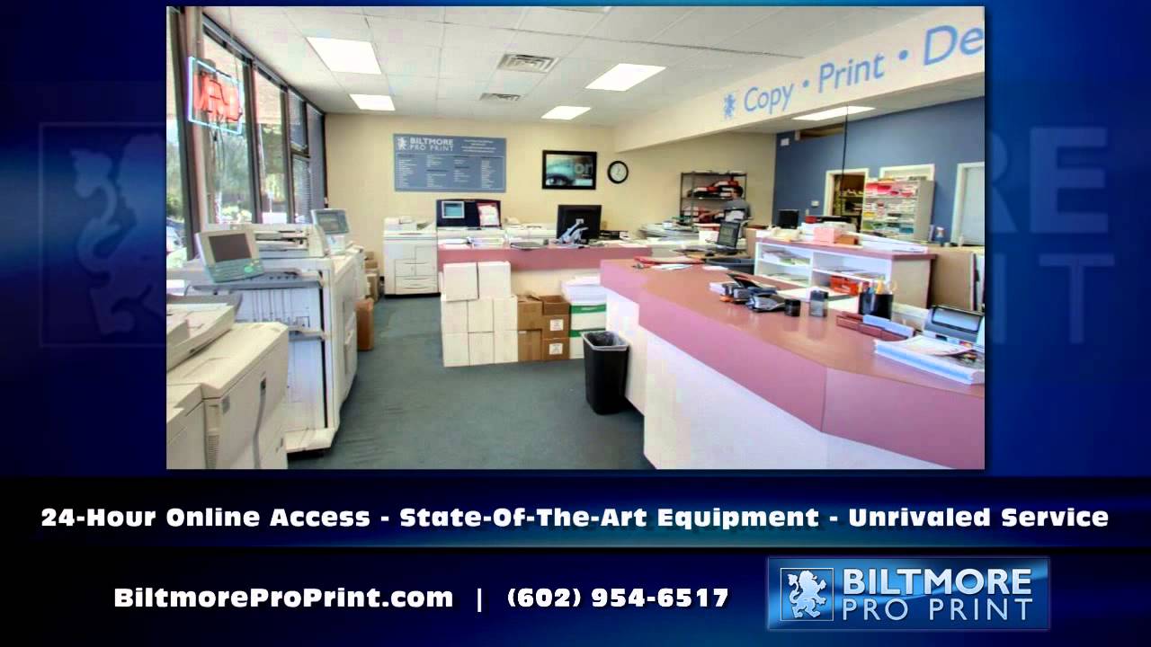 Phoenix AZ Printers - Biltmore Pro Print - YouTube