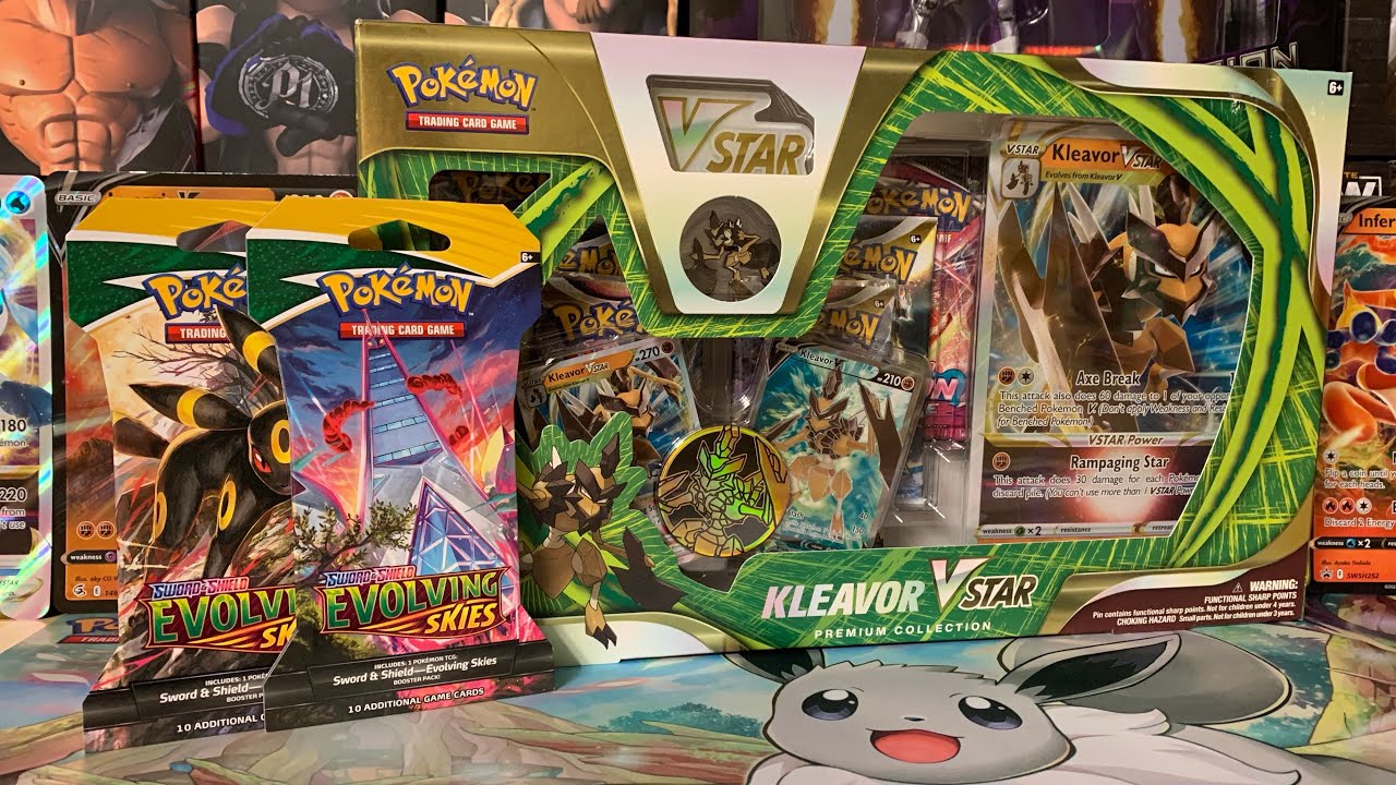 Pokémon Kleavor V Star Box, Plus Evolving Skies Pack Opening! - YouTube